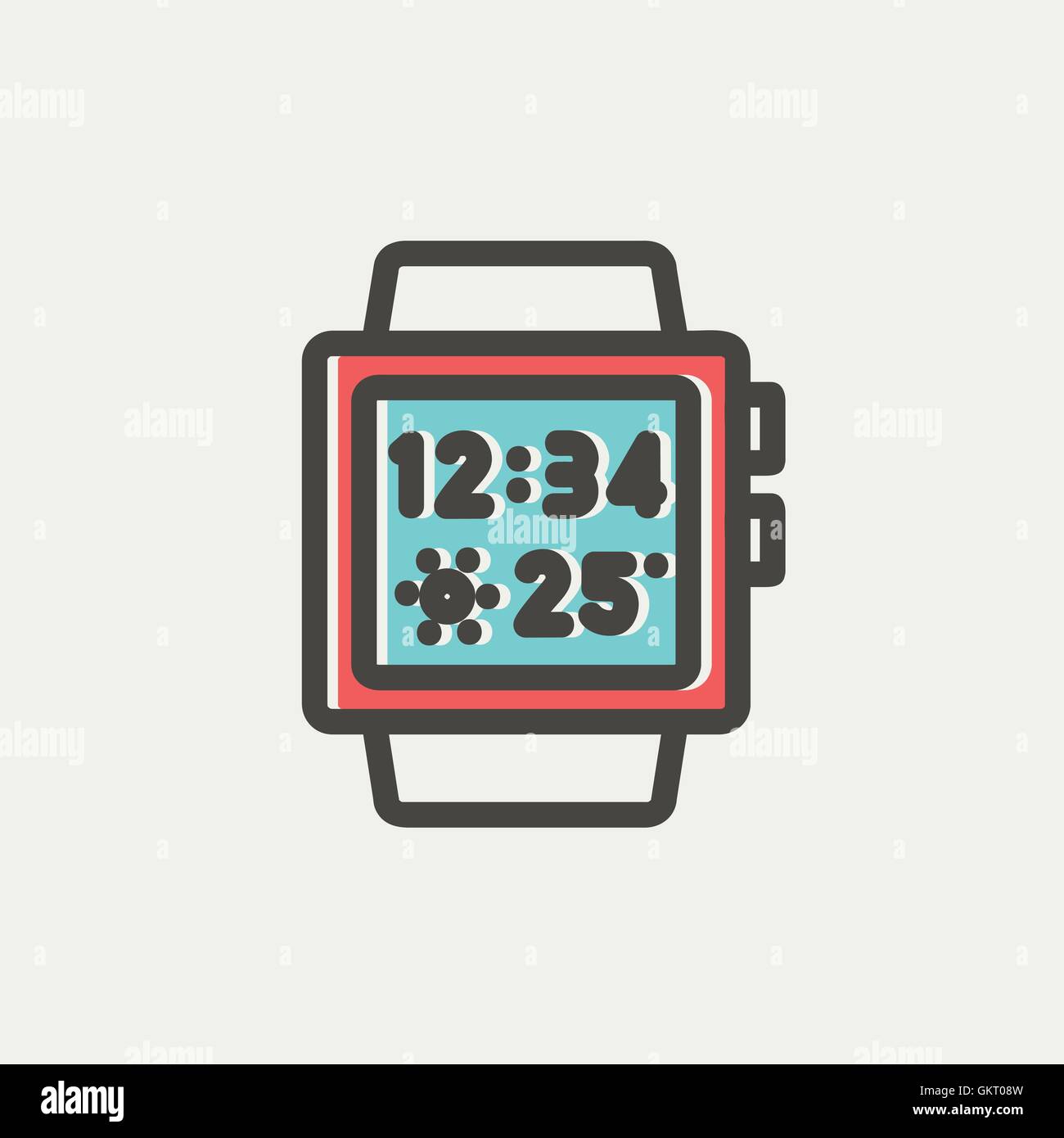 Simple thin line luxury Stock Vector Images - Alamy