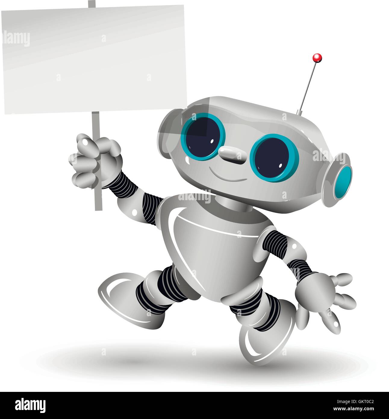 White plastic robot Stock Vector Images - Alamy