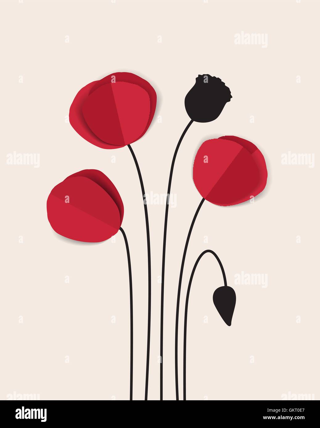 Remembrance day poppy vector hi-res stock photography and images - Alamy