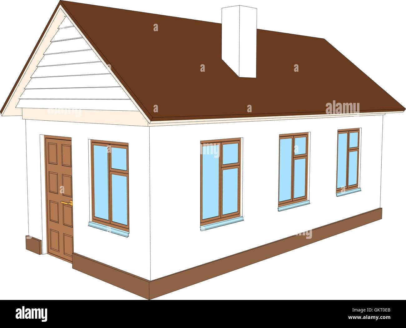 Chimney pot roof Stock Vector Images - Alamy