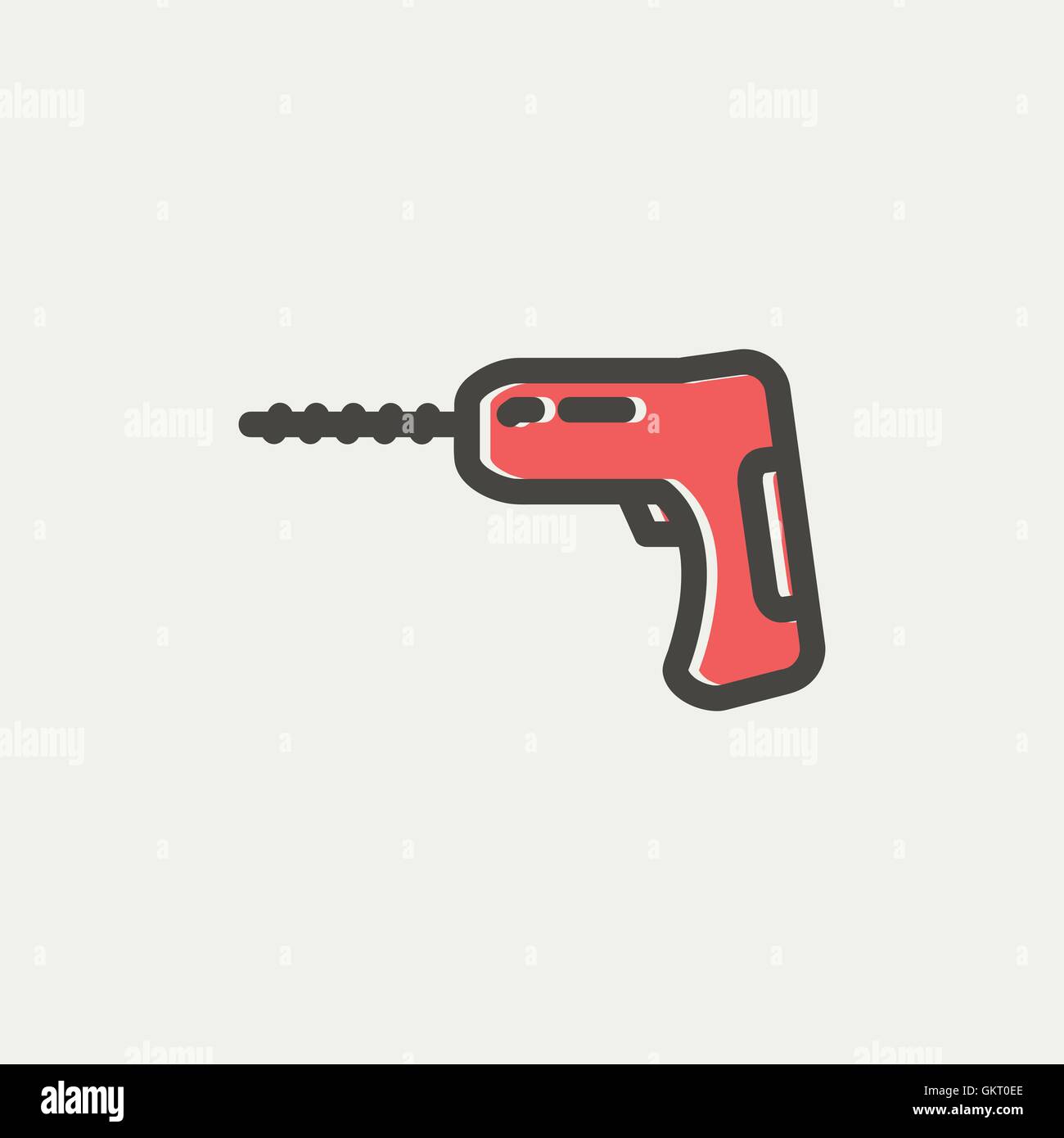 Rotary hammer tool color Stock Vector Images - Alamy