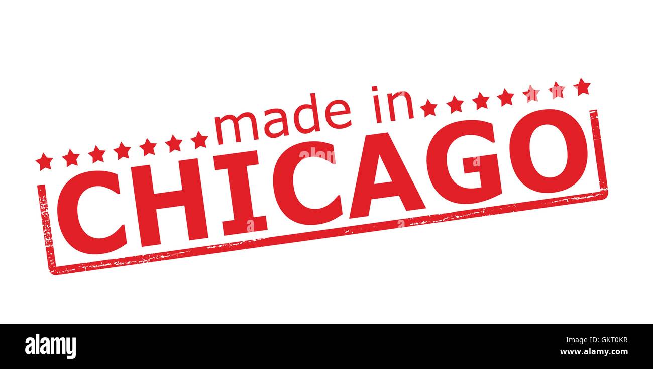 Made in Chicago Stock Vector Image & Art - Alamy