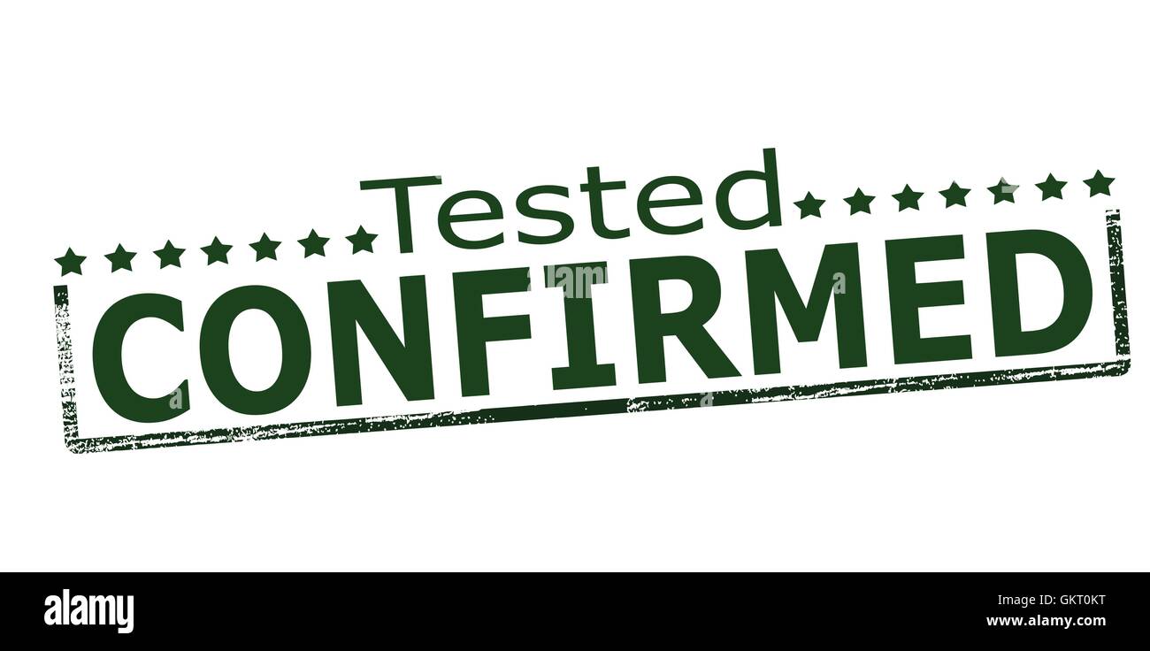Confirmed text Stock Vector Images - Alamy