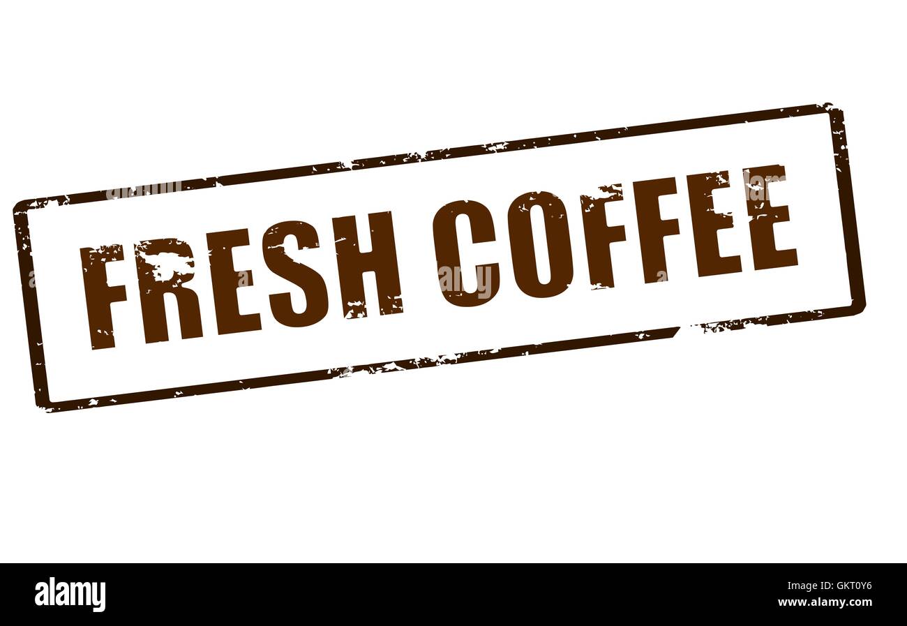 Fresh coffee Stock Vector Images - Alamy