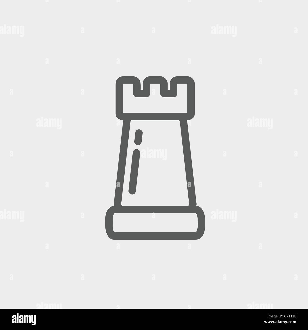 Black rook icon outline Stock Vector Images - Alamy