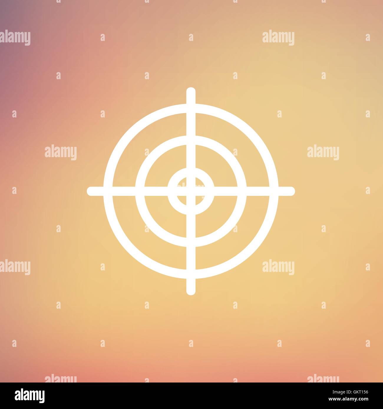 Crosshair target thin line icon Stock Vector Image & Art - Alamy