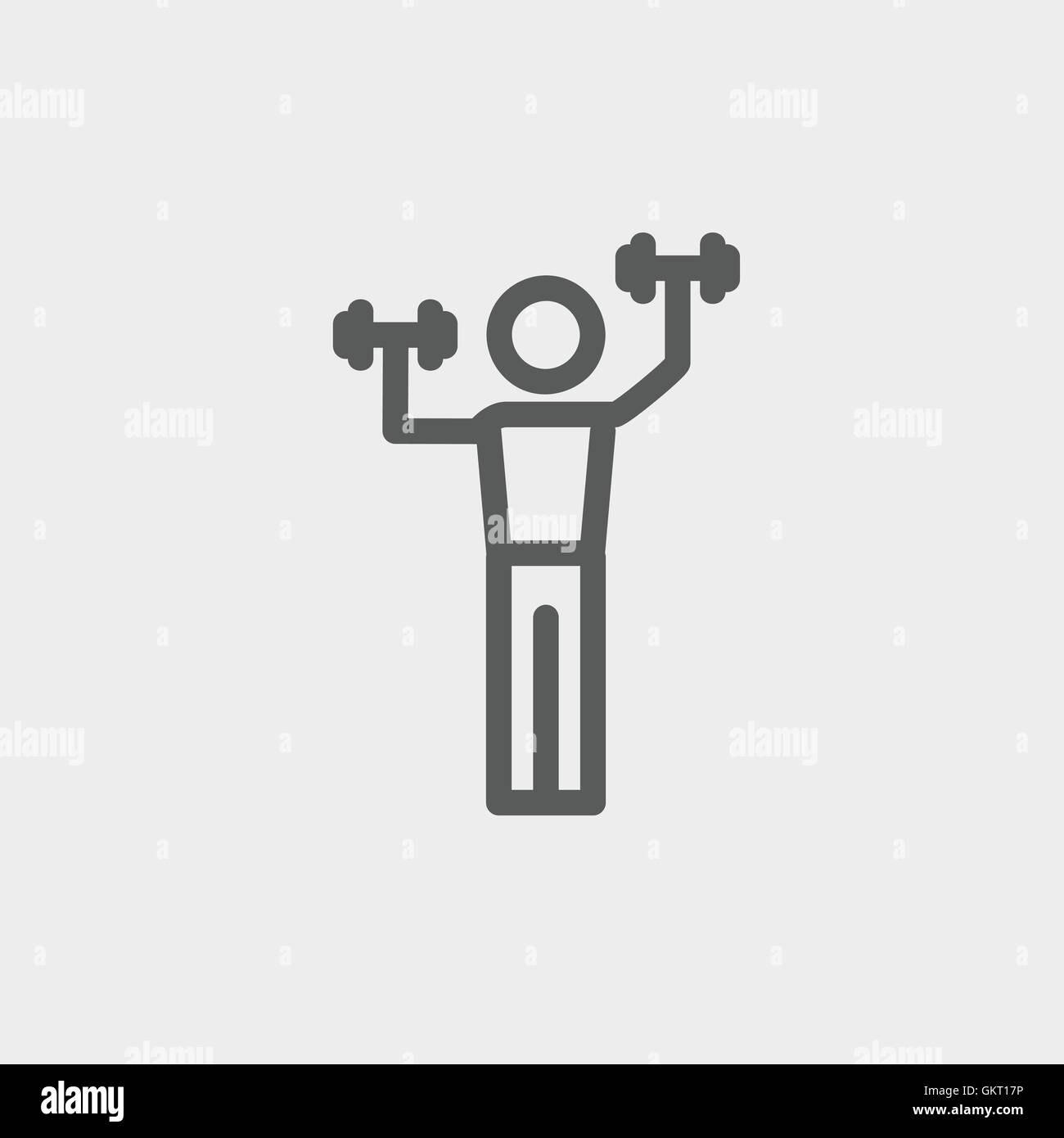 Man in strength training Stock Vector Images - Alamy