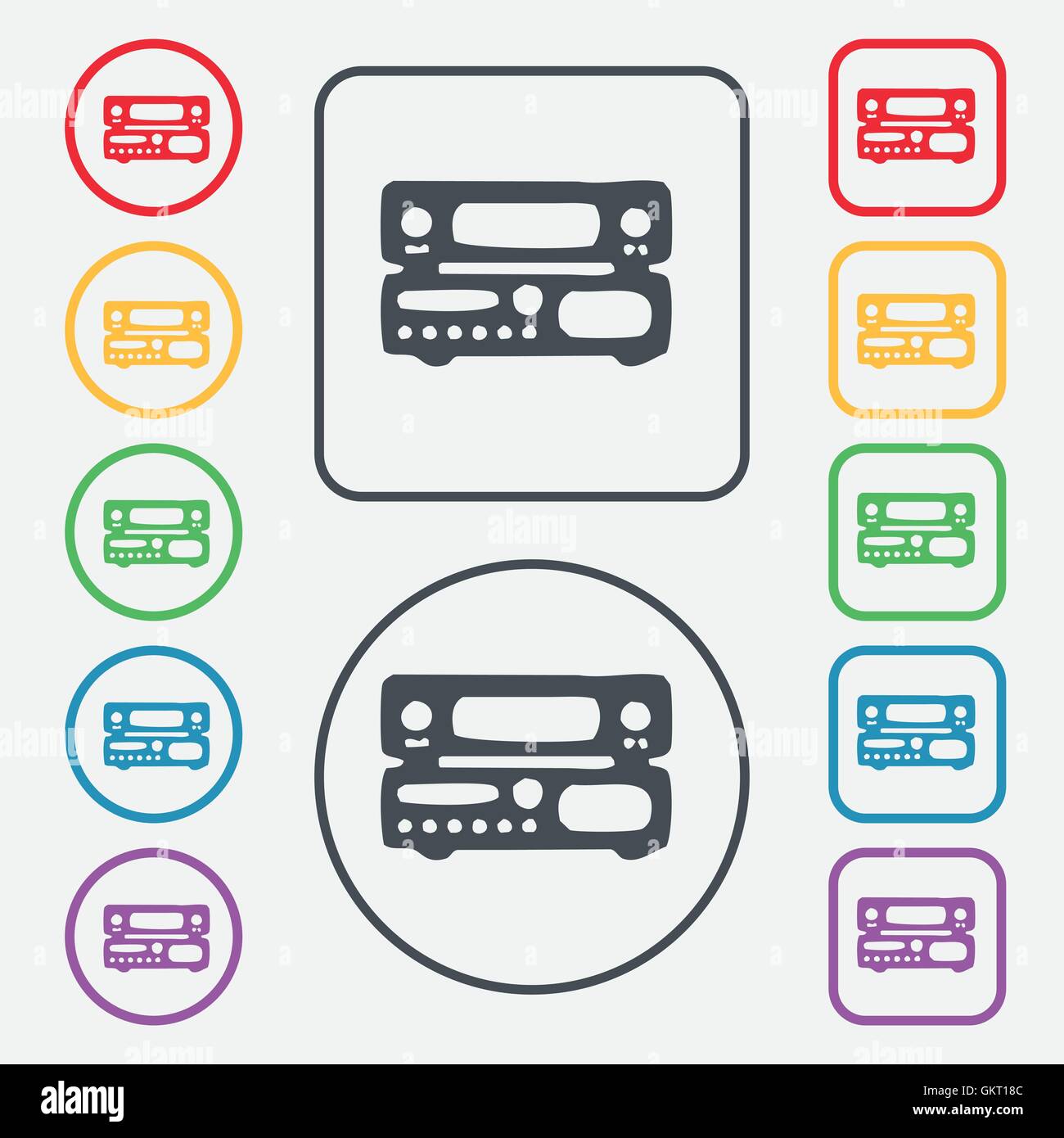 Tuner buttons Stock Vector Images - Alamy