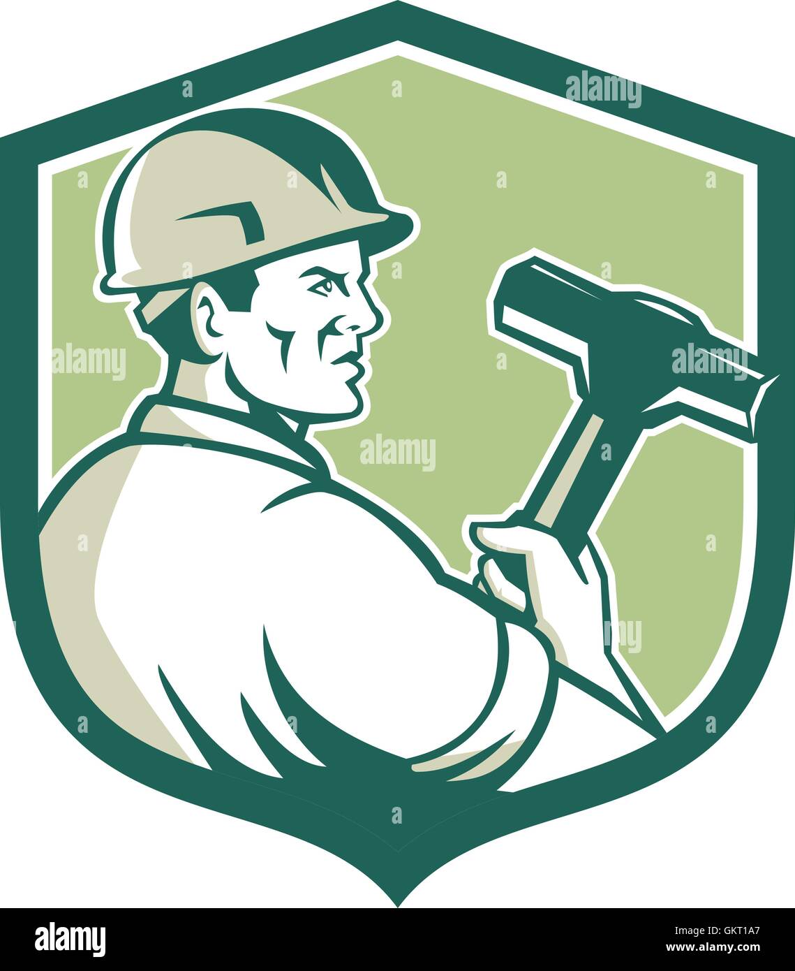 Demolition shield Stock Vector Images - Alamy