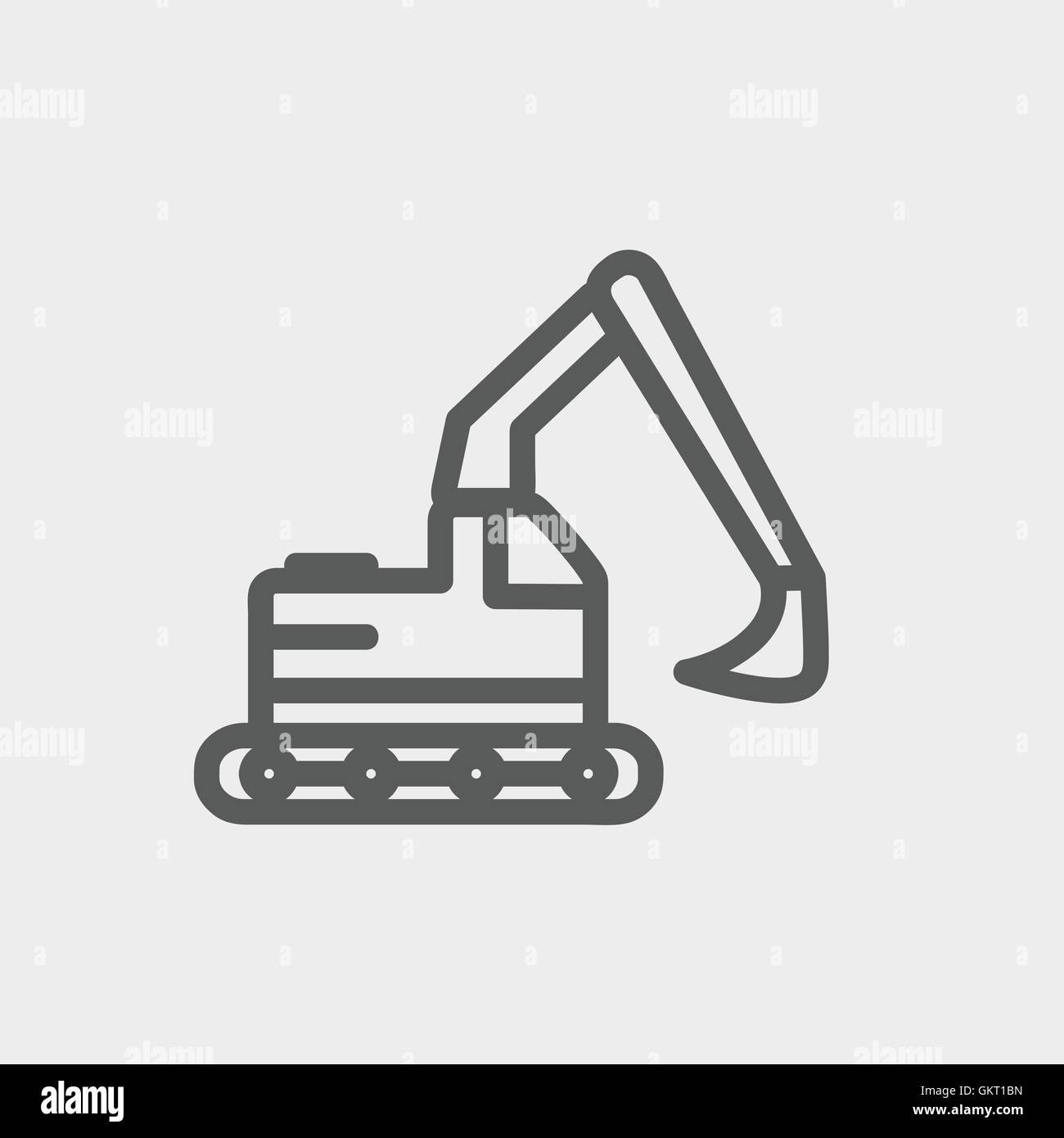 Excavator loading quarry truck Stock Vector Images - Alamy