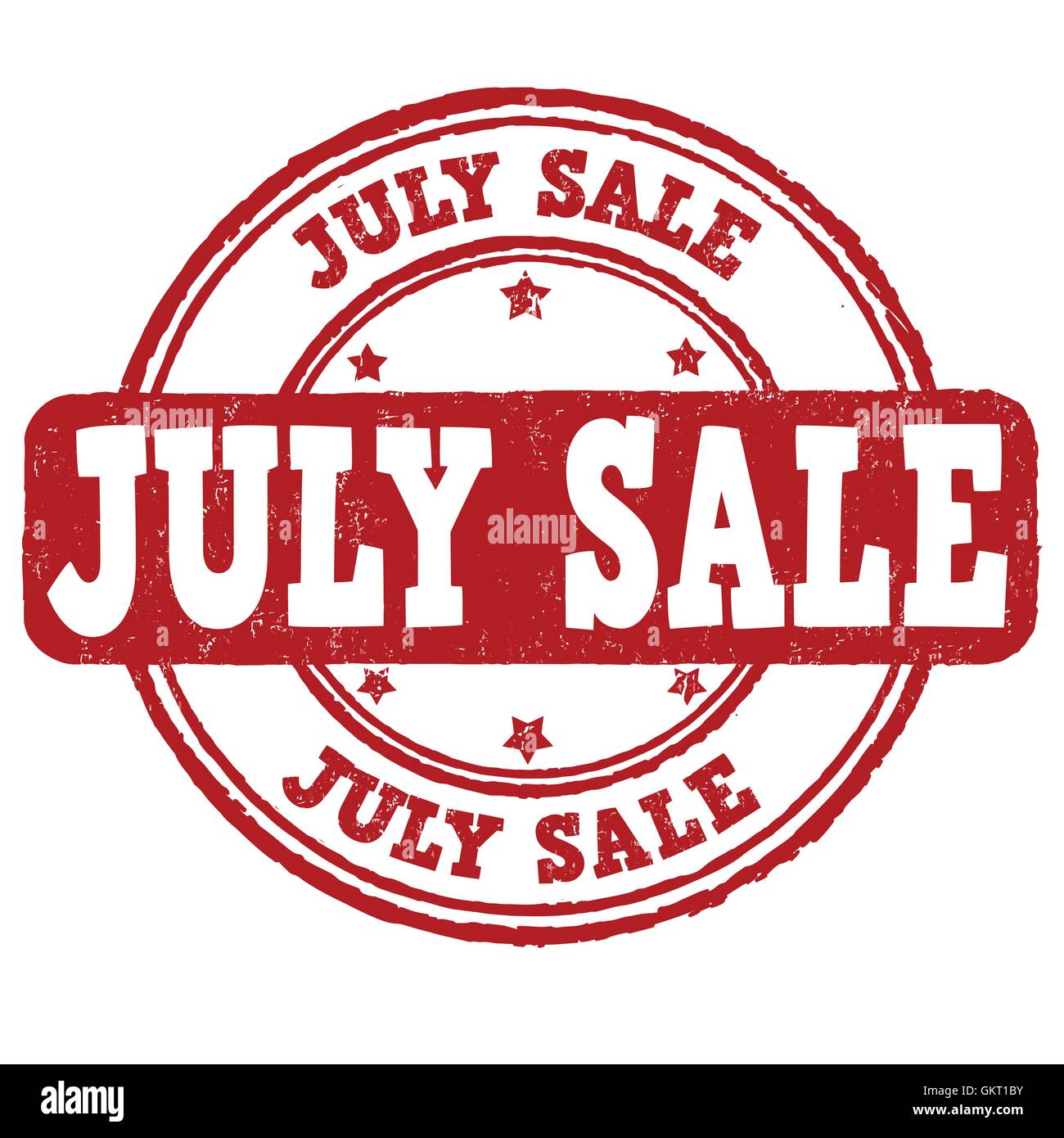 July sale stamp Stock Vector Image & Art - Alamy