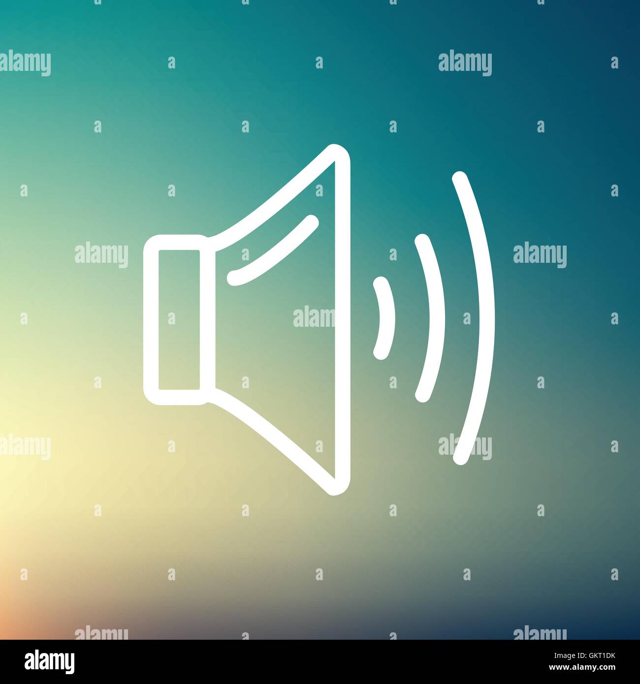 Speaker volume thin line icon Stock Vector Image & Art - Alamy