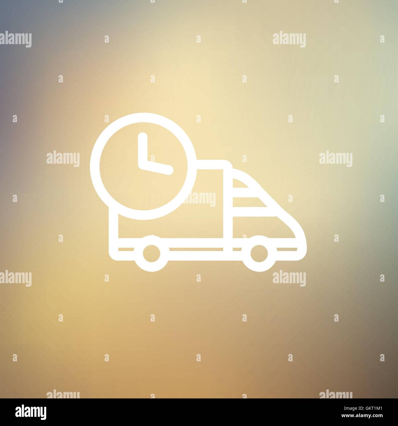 On time delivery thin line icon Stock Vector Image & Art - Alamy