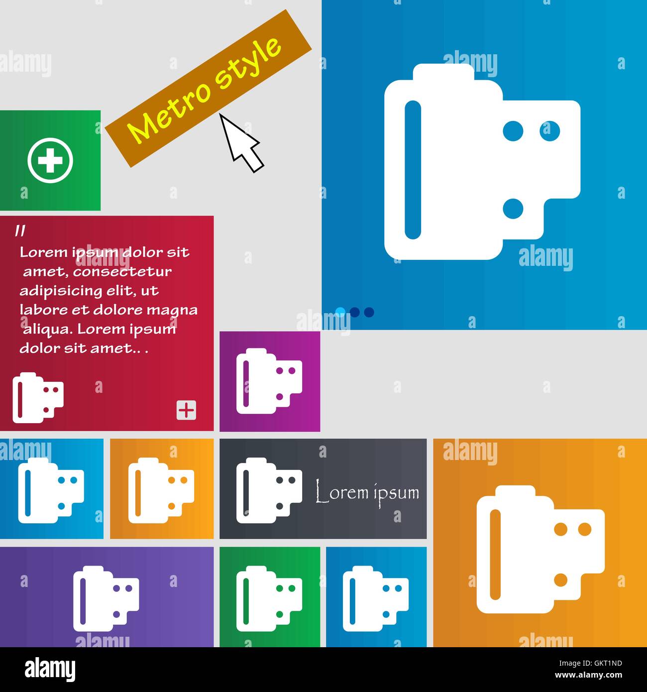 Interface metaphor background Stock Vector Images - Alamy