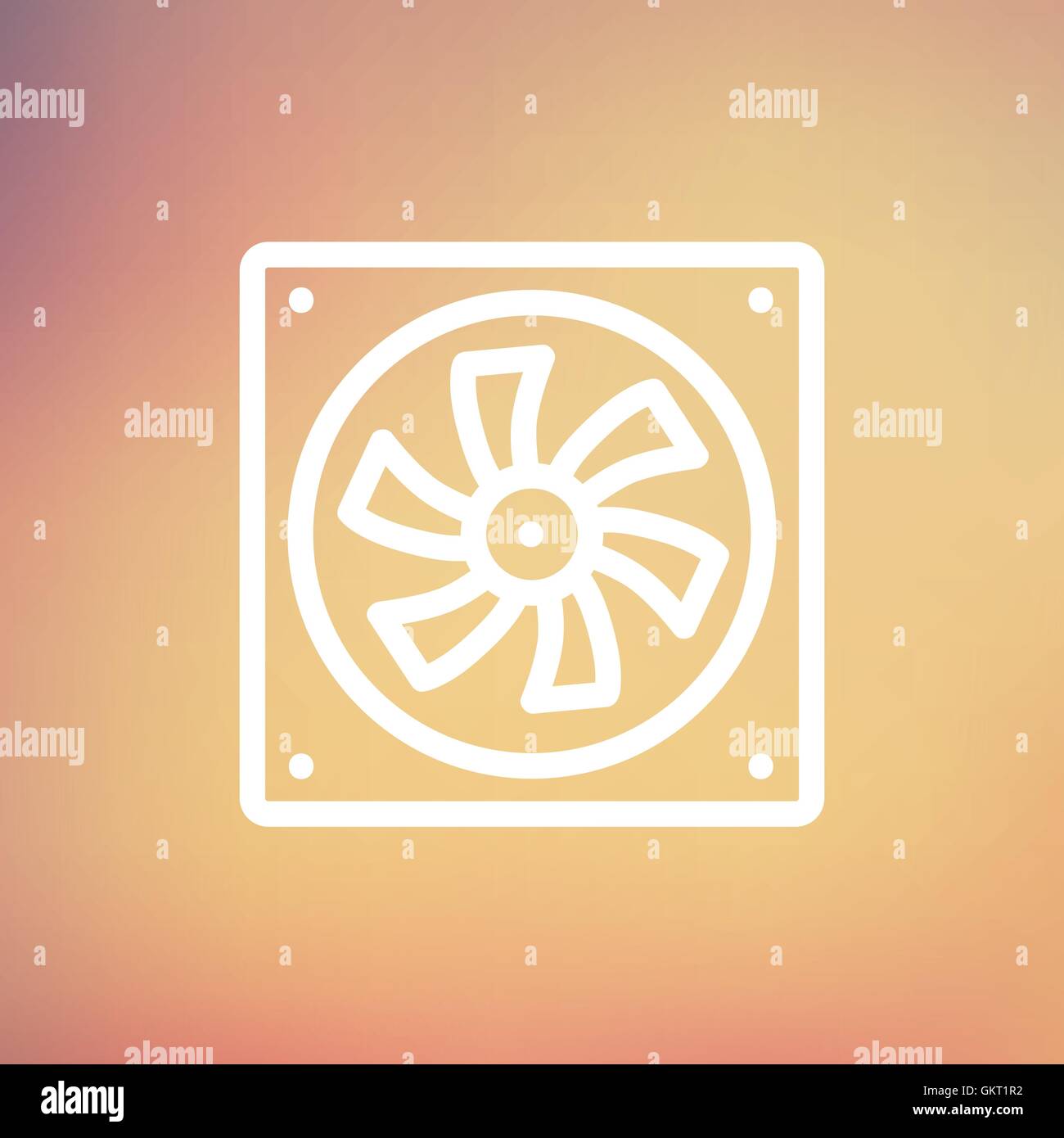 Computer cooling fan pc Stock Vector Images - Alamy
