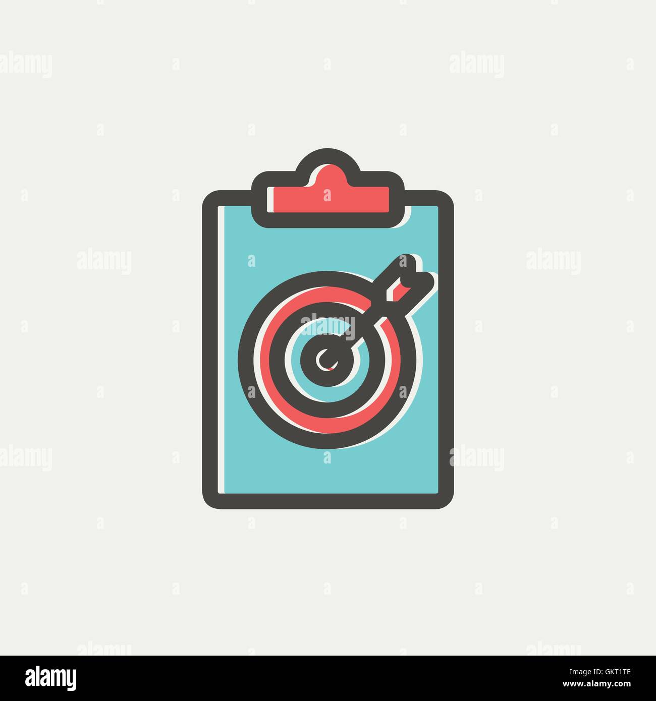 Archer target icon outline hi-res stock photography and images - Alamy
