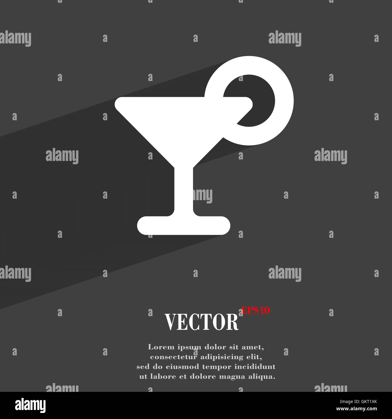 Happy hour web design Stock Vector Images - Alamy