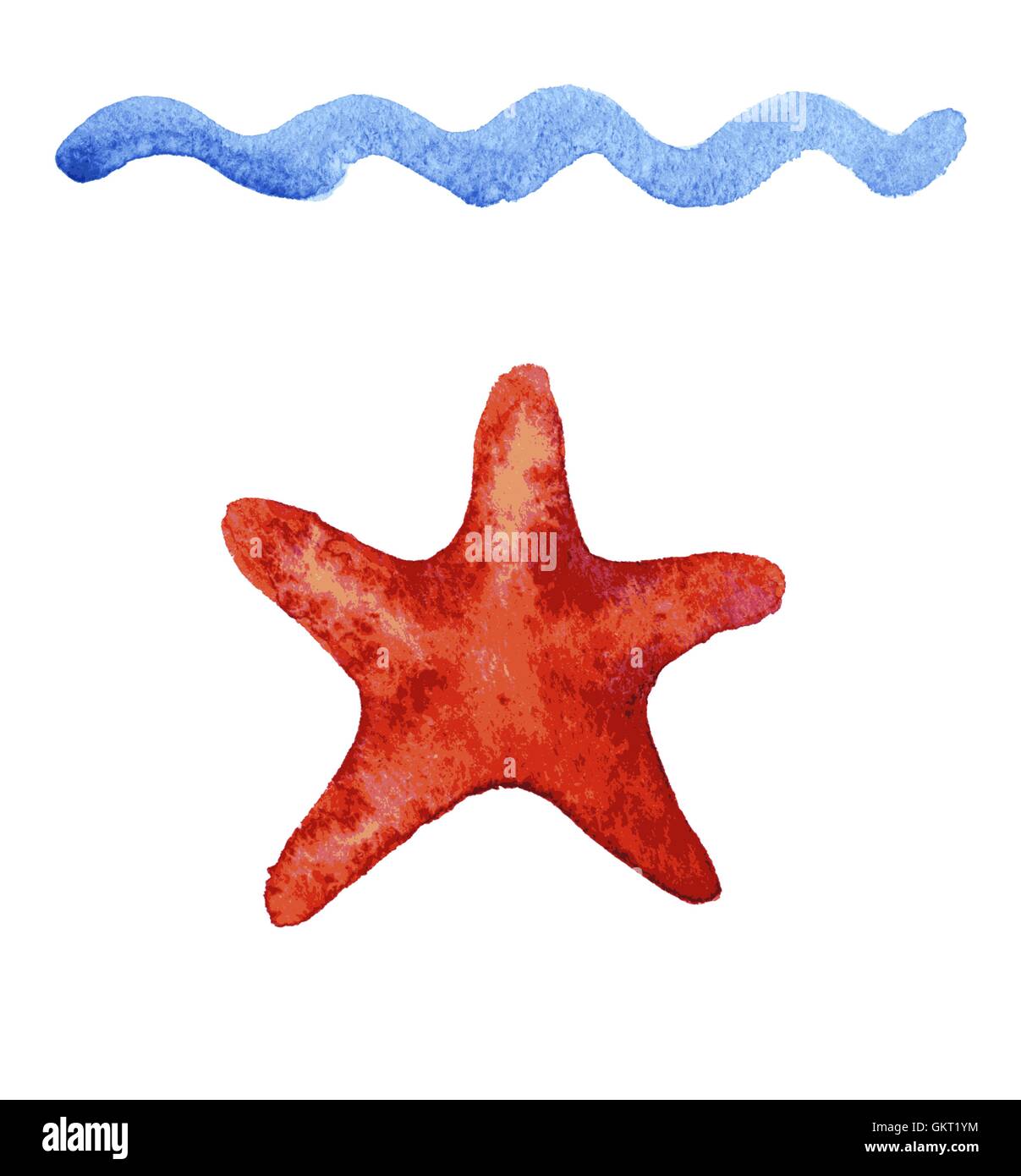 Shell watercolor Stock Vector Images - Alamy