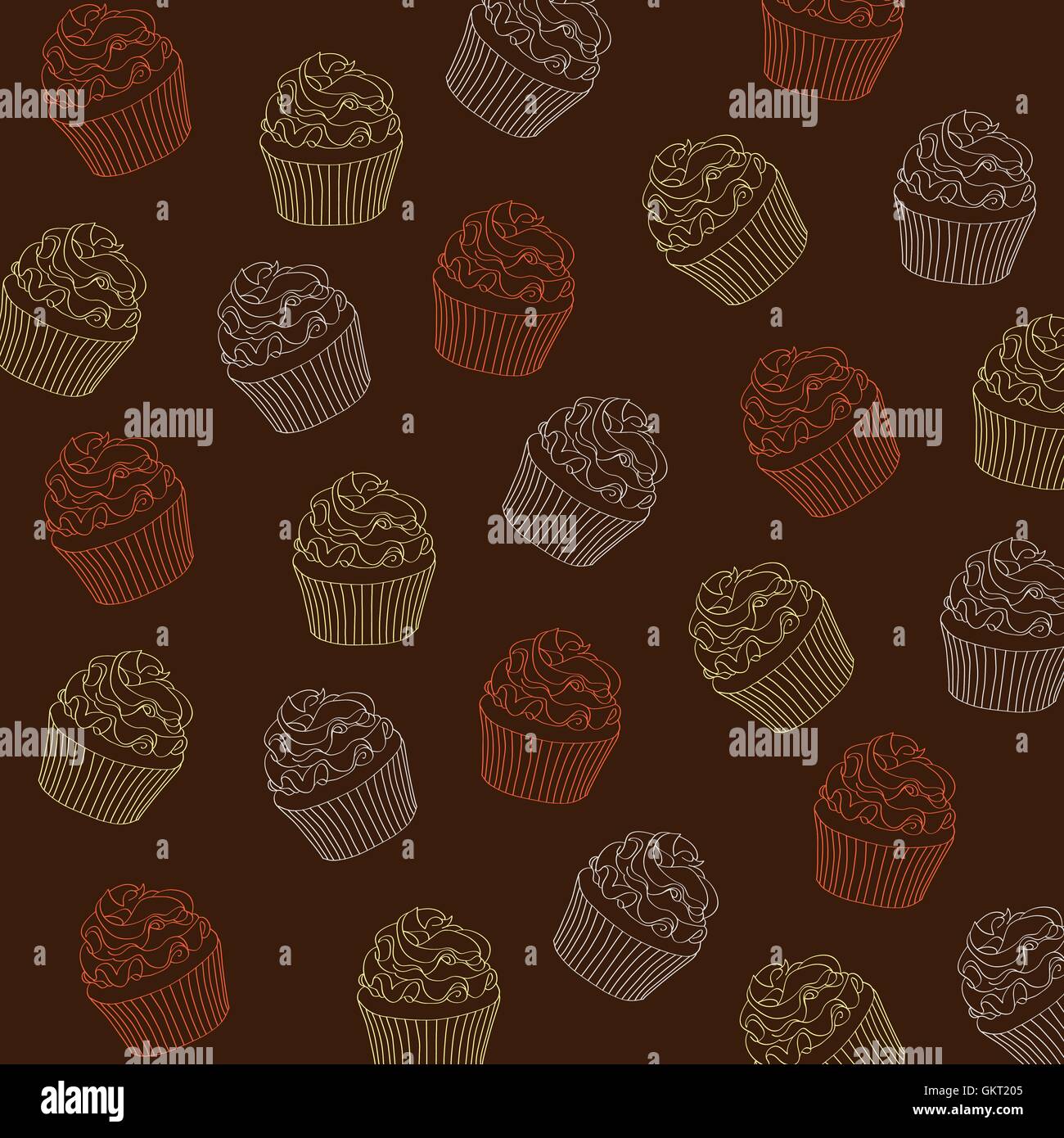 Cupcakes patterns hi-res stock photography and images - Alamy