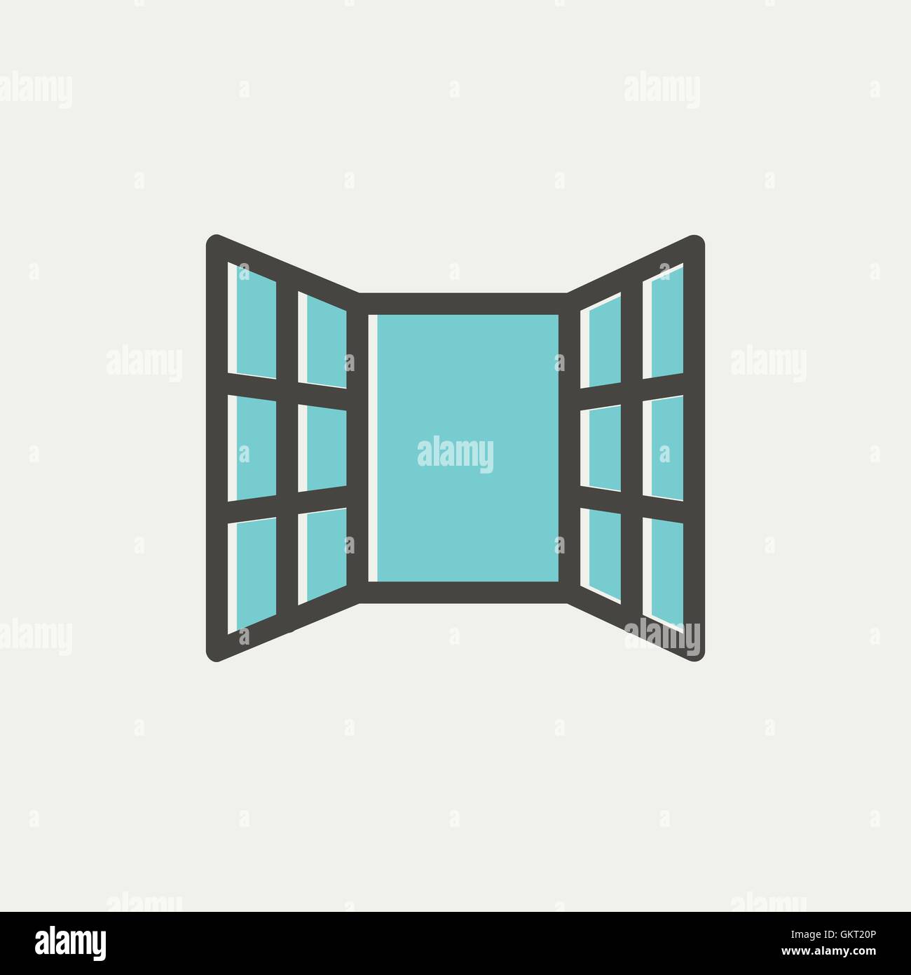 Row of windows window Stock Vector Images - Alamy