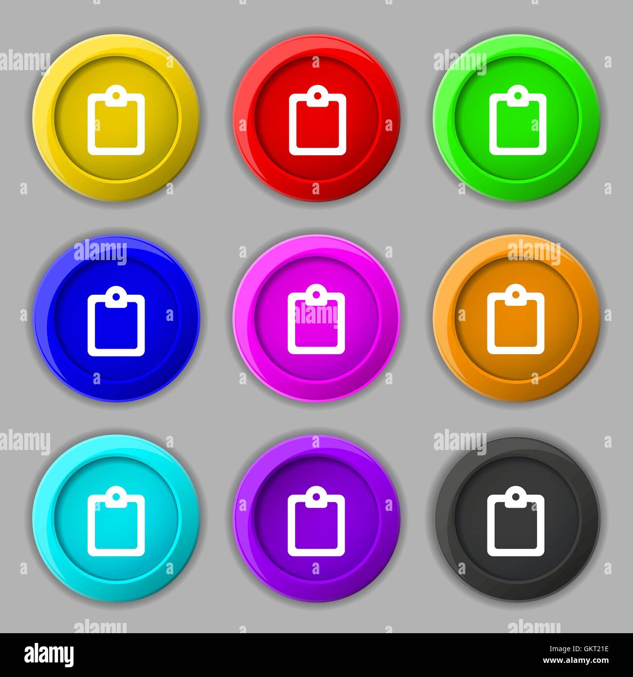 Text File Icon Sign Symbol On Nine Round Colourful Buttons Vector Stock Vector Image And Art Alamy