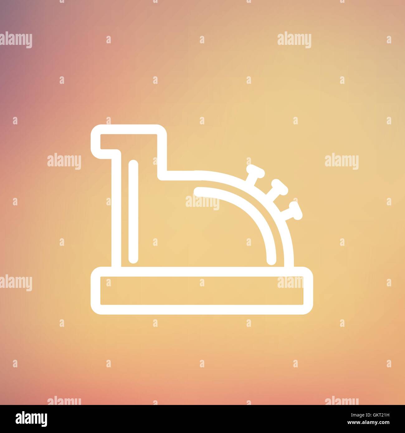 Cash register on white Stock Vector Images - Alamy