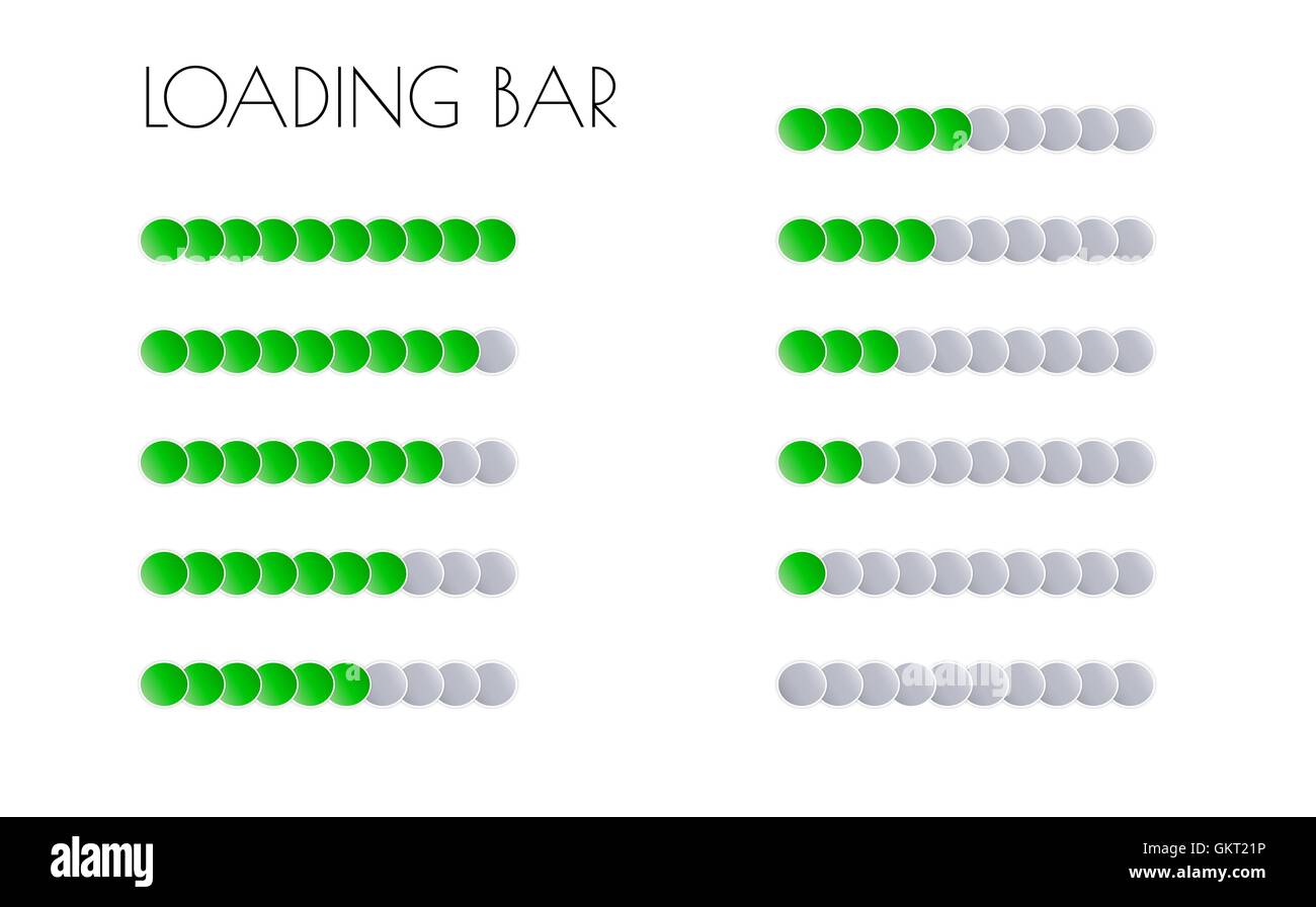 green loading bars Stock Vector Image & Art - Alamy