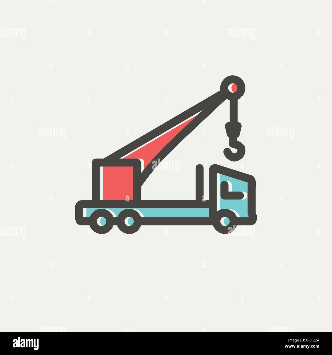 Traffic accident truck car Stock Vector Images - Alamy
