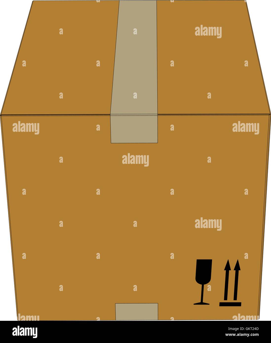 Carton box. Vector illustration Stock Vector Image & Art - Alamy