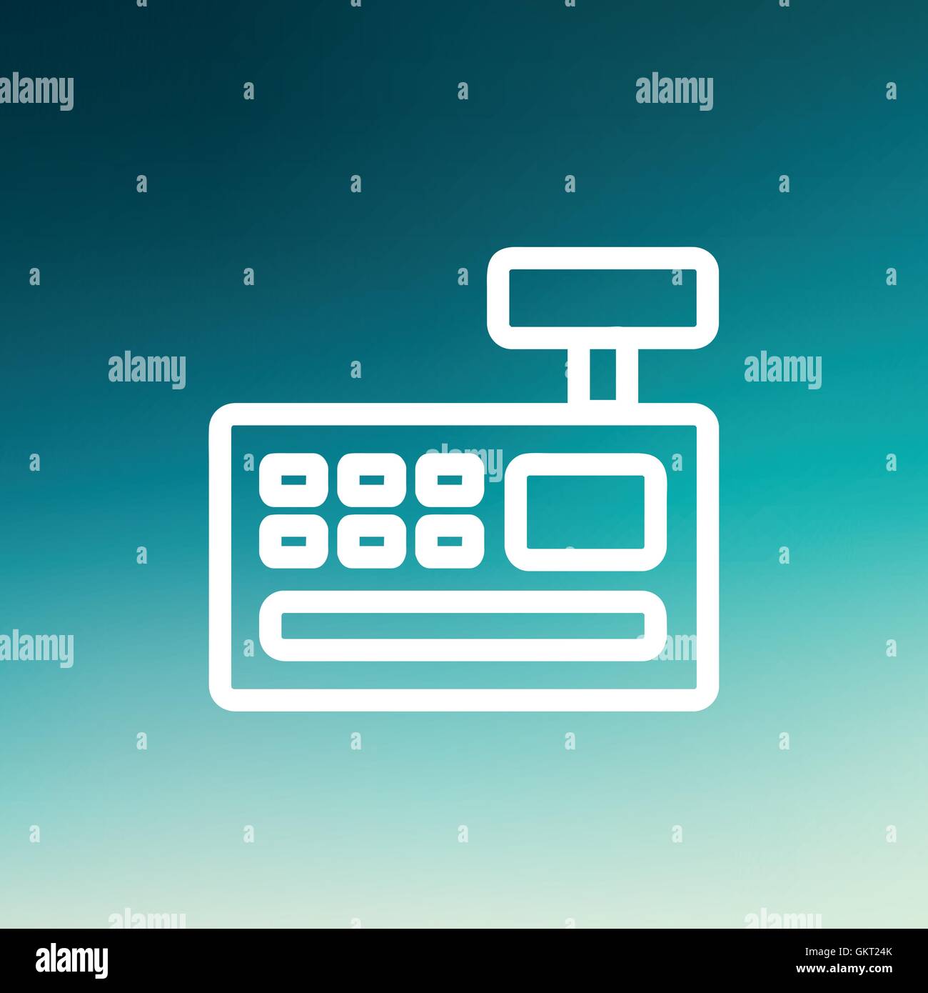 Cash machine icon outline Stock Vector Images - Alamy