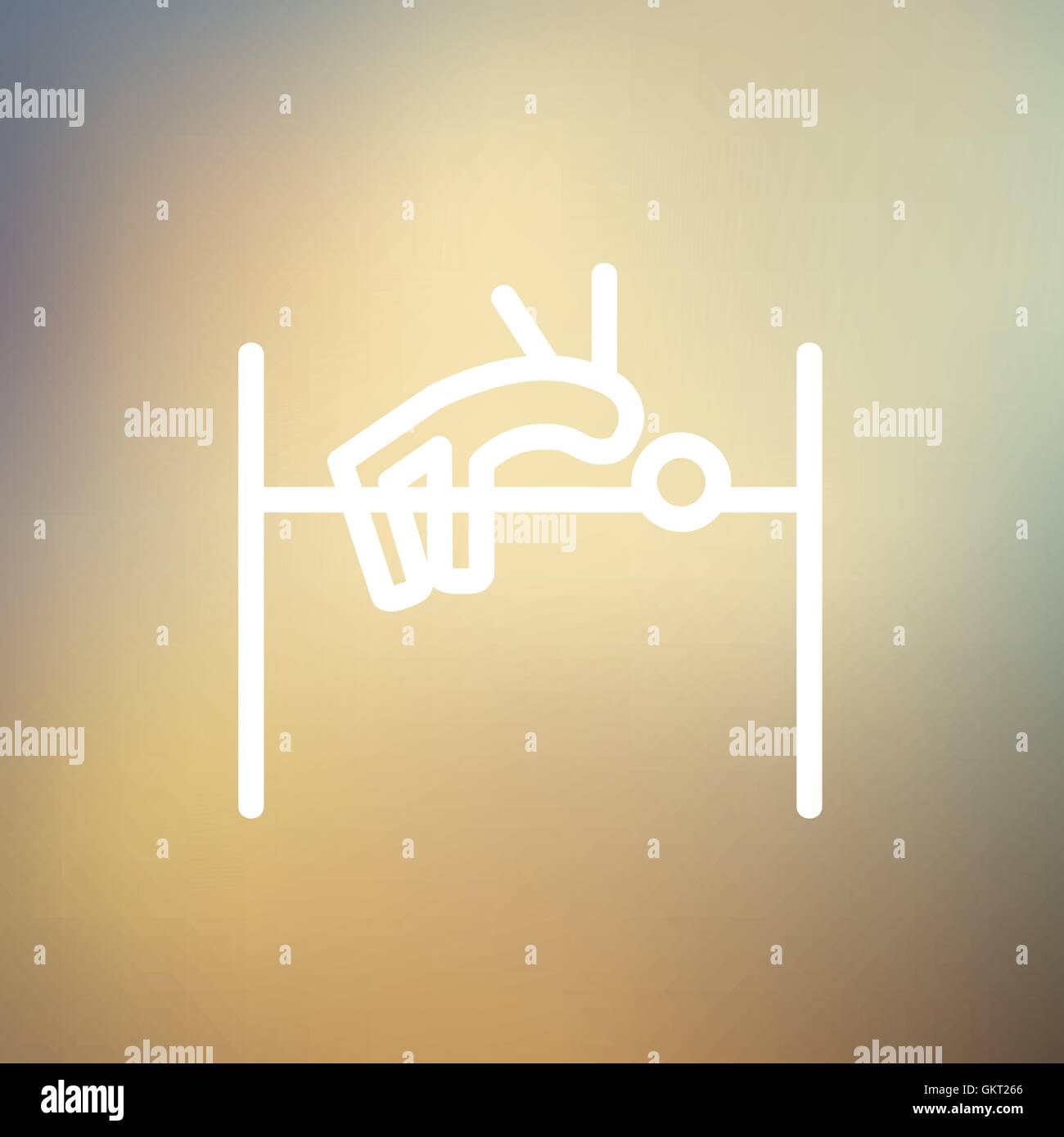 High jump thin line icon Stock Vector Image & Art - Alamy
