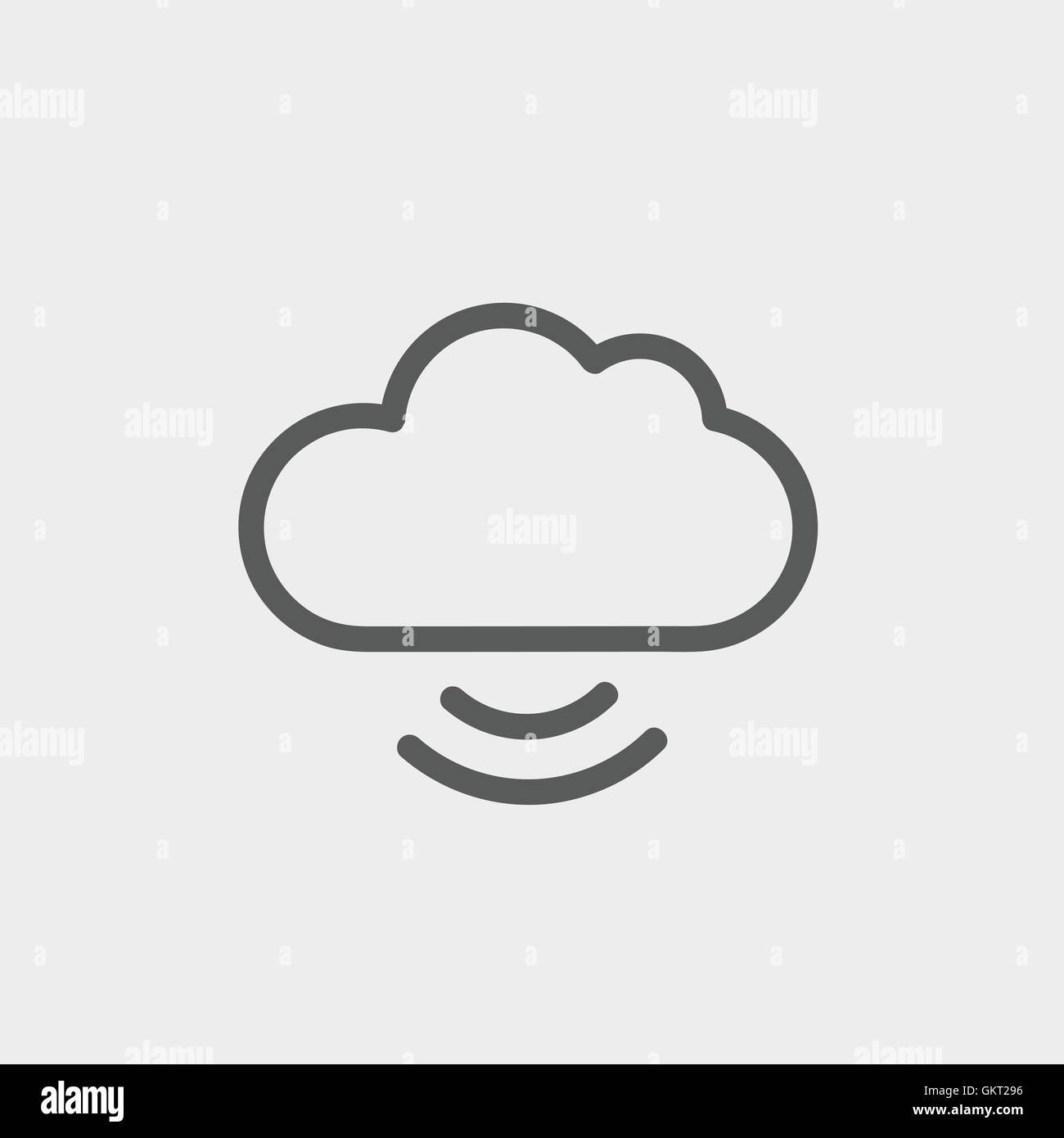 Cloud outline symbol Black and White Stock Photos & Images - Alamy