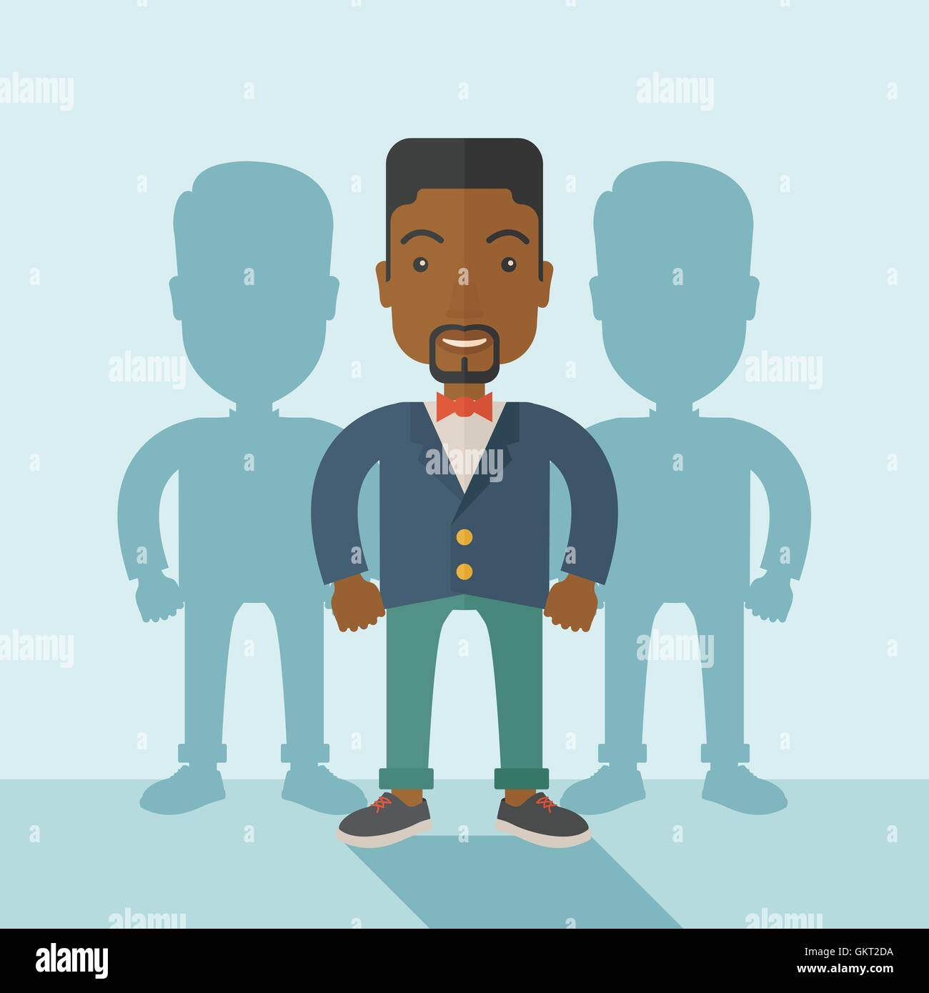 Business people standing shadows Stock Vector Images - Alamy