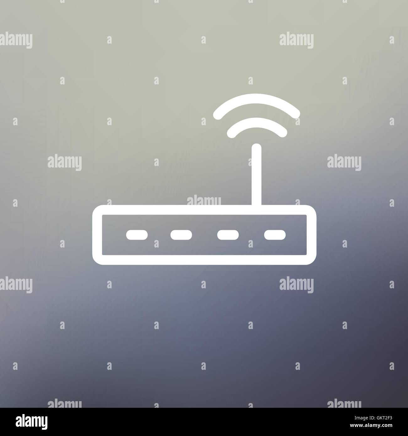 Wifi router modem thin line icon Stock Vector Image & Art - Alamy