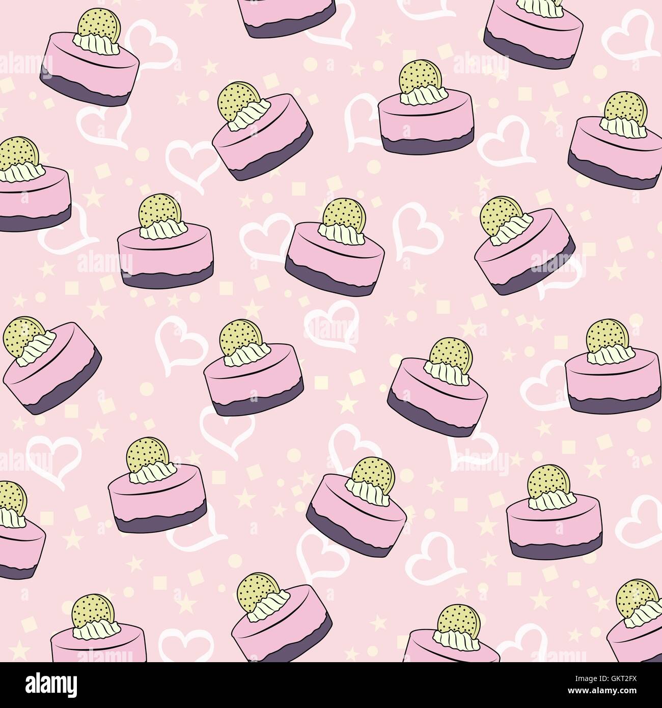 Cupcake patterns hi-res stock photography and images - Alamy