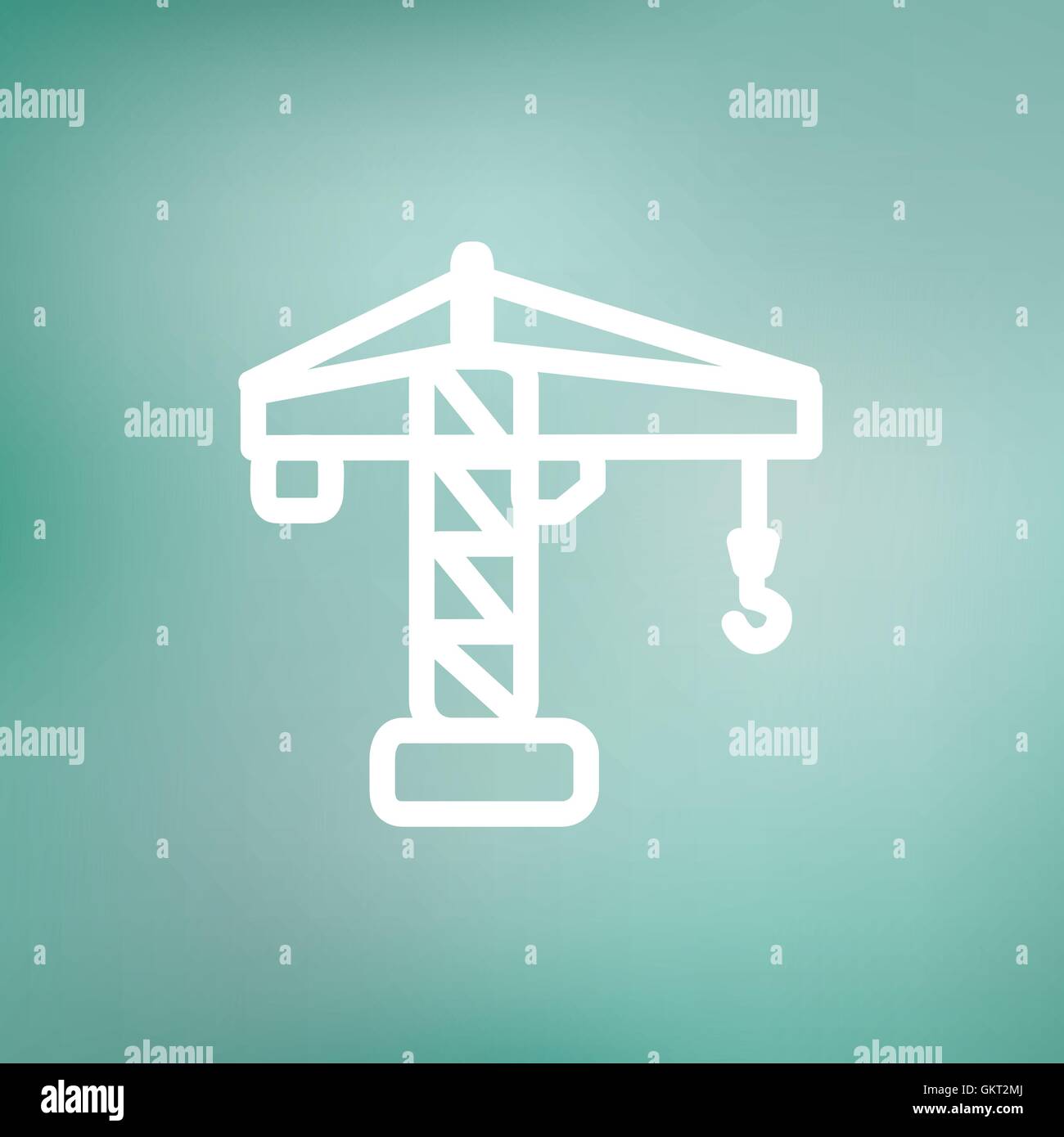 Crane machine thin line icon Stock Vector Image & Art - Alamy