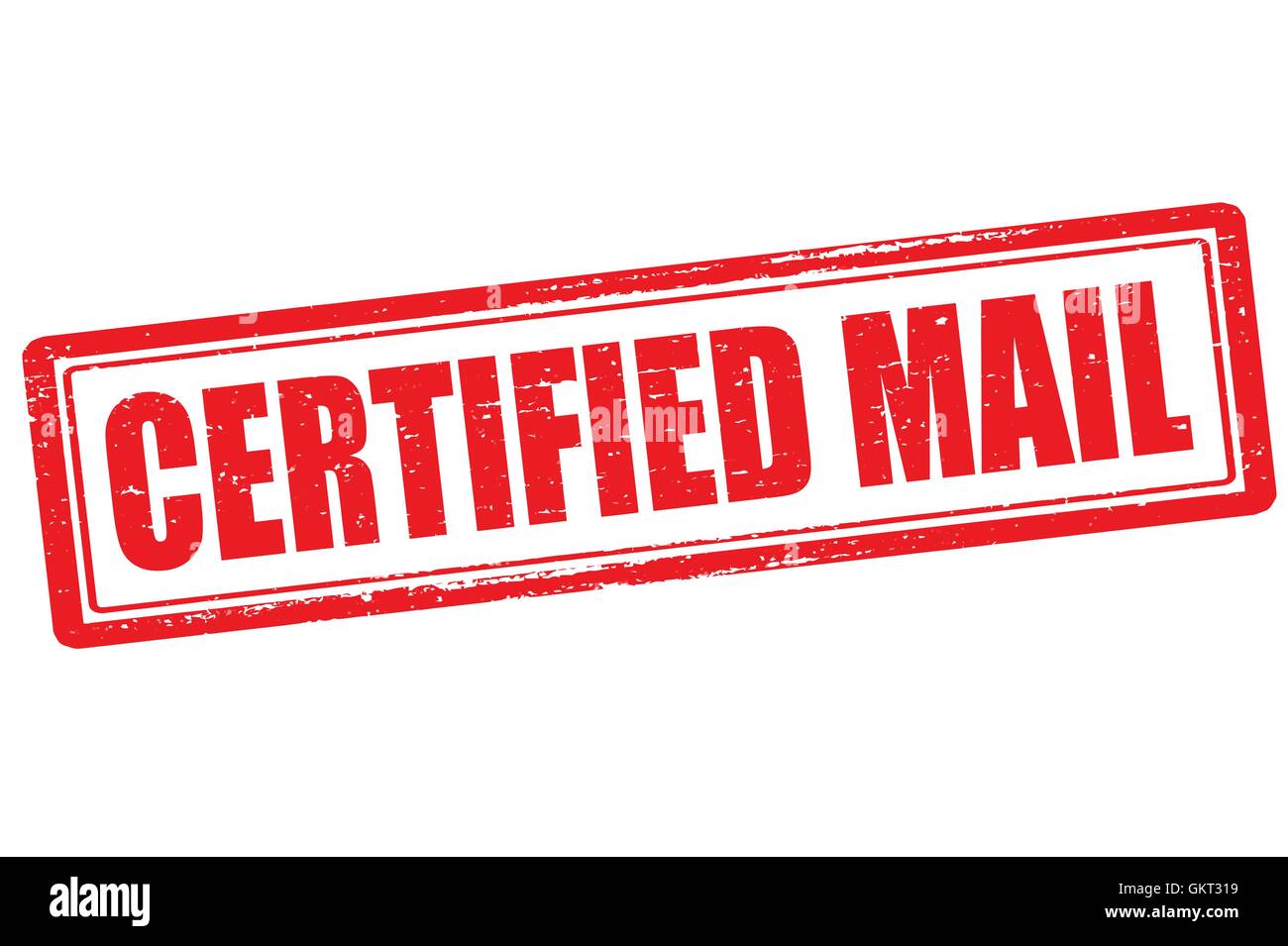 Certified mail stamp Stock Vector Images - Alamy