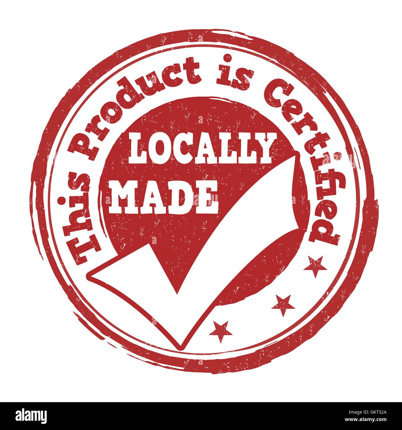 Locally made stamp Stock Vector Image & Art - Alamy