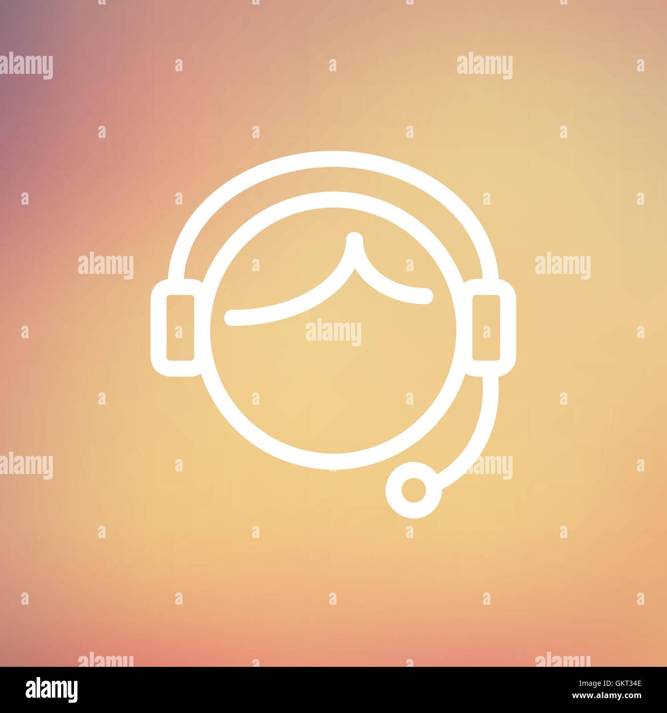 Service center contact woman Stock Vector Images - Alamy