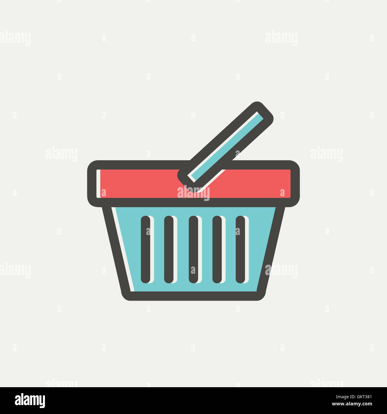 Basket icon vector Stock Vector Images - Alamy