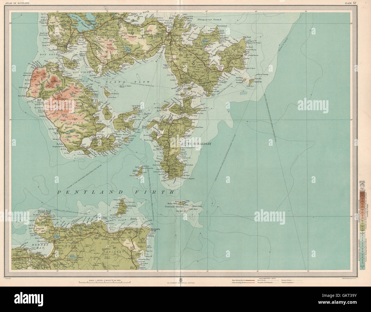 Map of hoy hi-res stock photography and images - Alamy