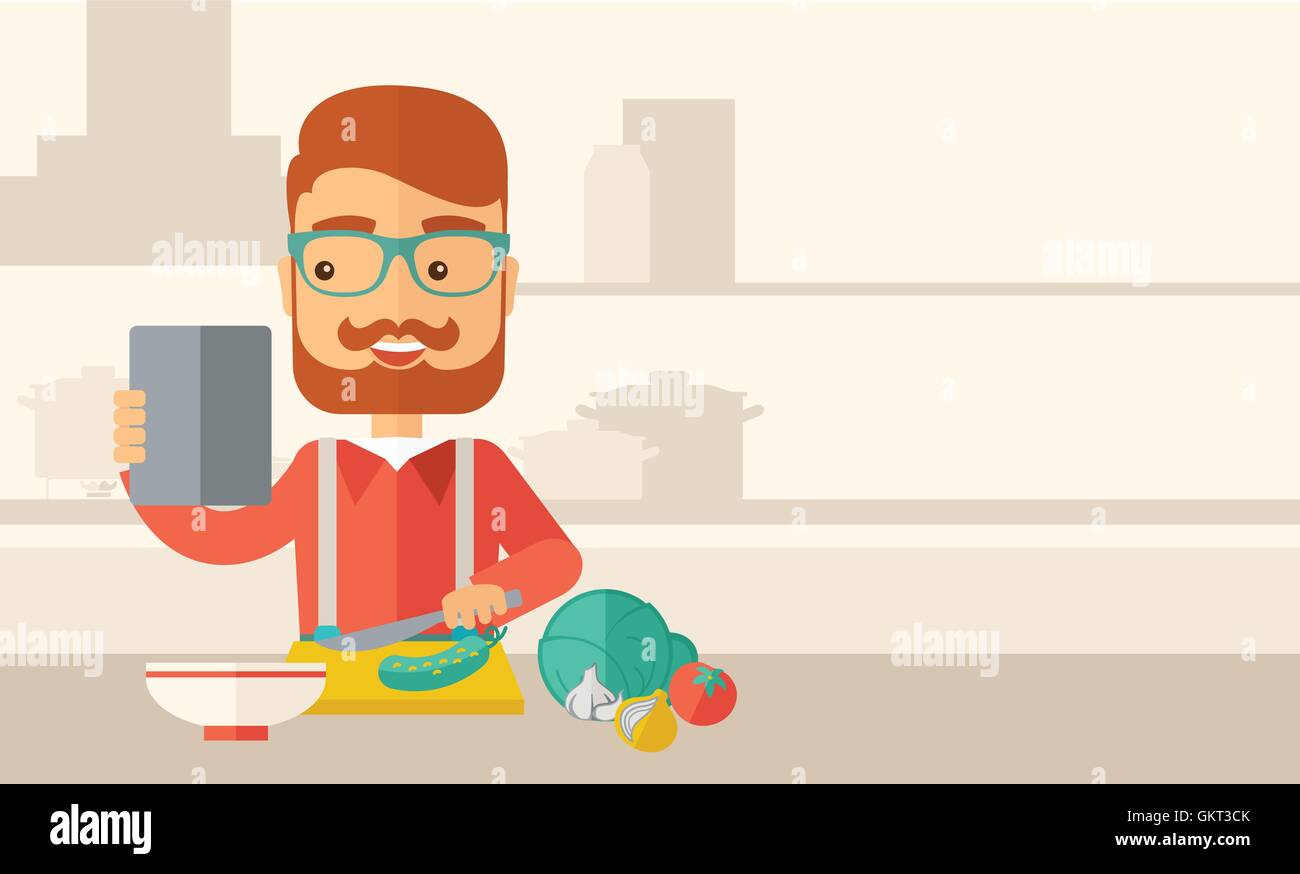Food worker Stock Vector Images - Alamy
