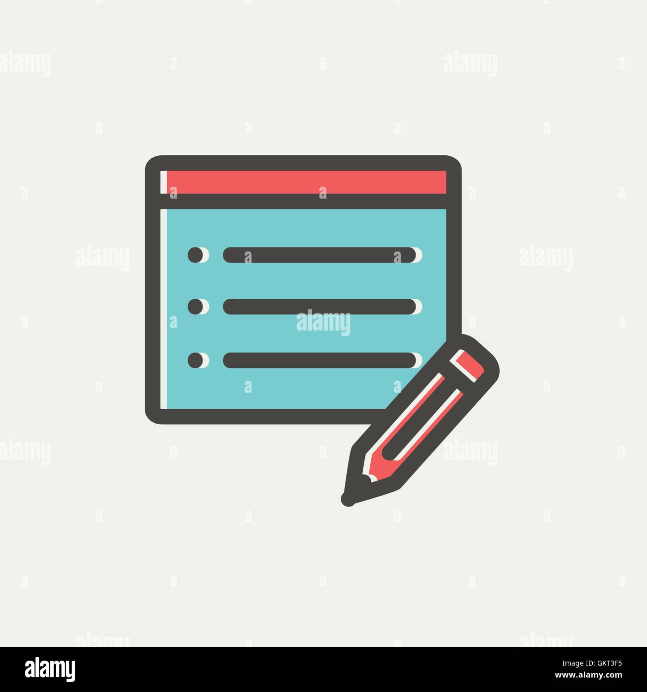 Notepad page Stock Vector Images - Alamy