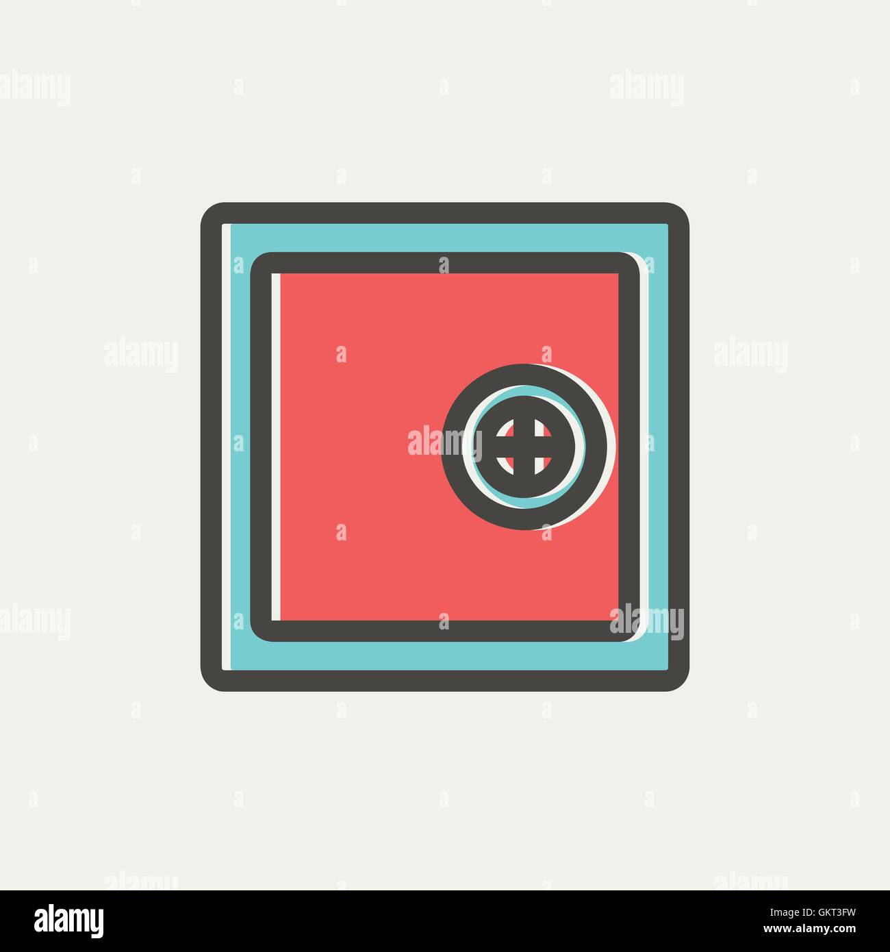 Bank vault icon Stock Vector Images - Alamy