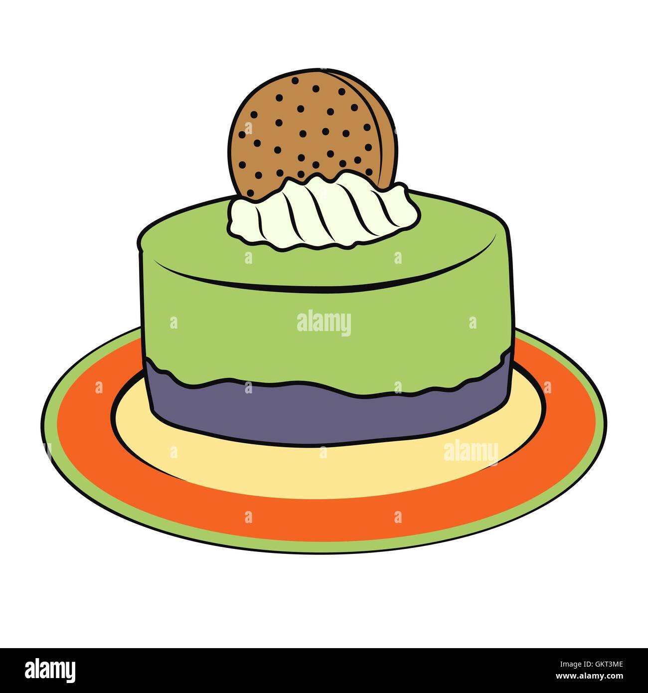 Hand drawn delicious cupcake Stock Vector Images - Alamy