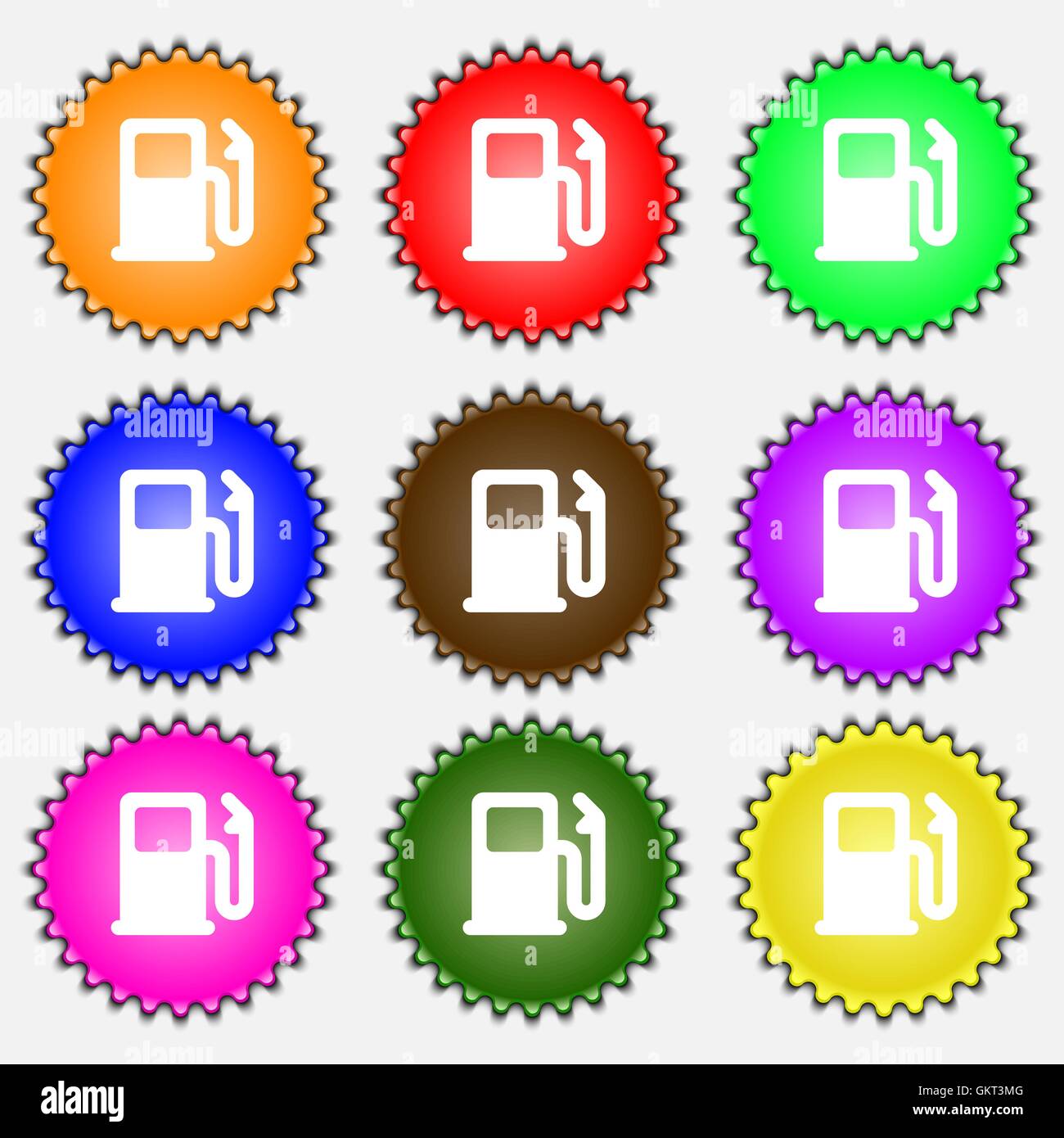 Petrol pump labels Stock Vector Images - Alamy