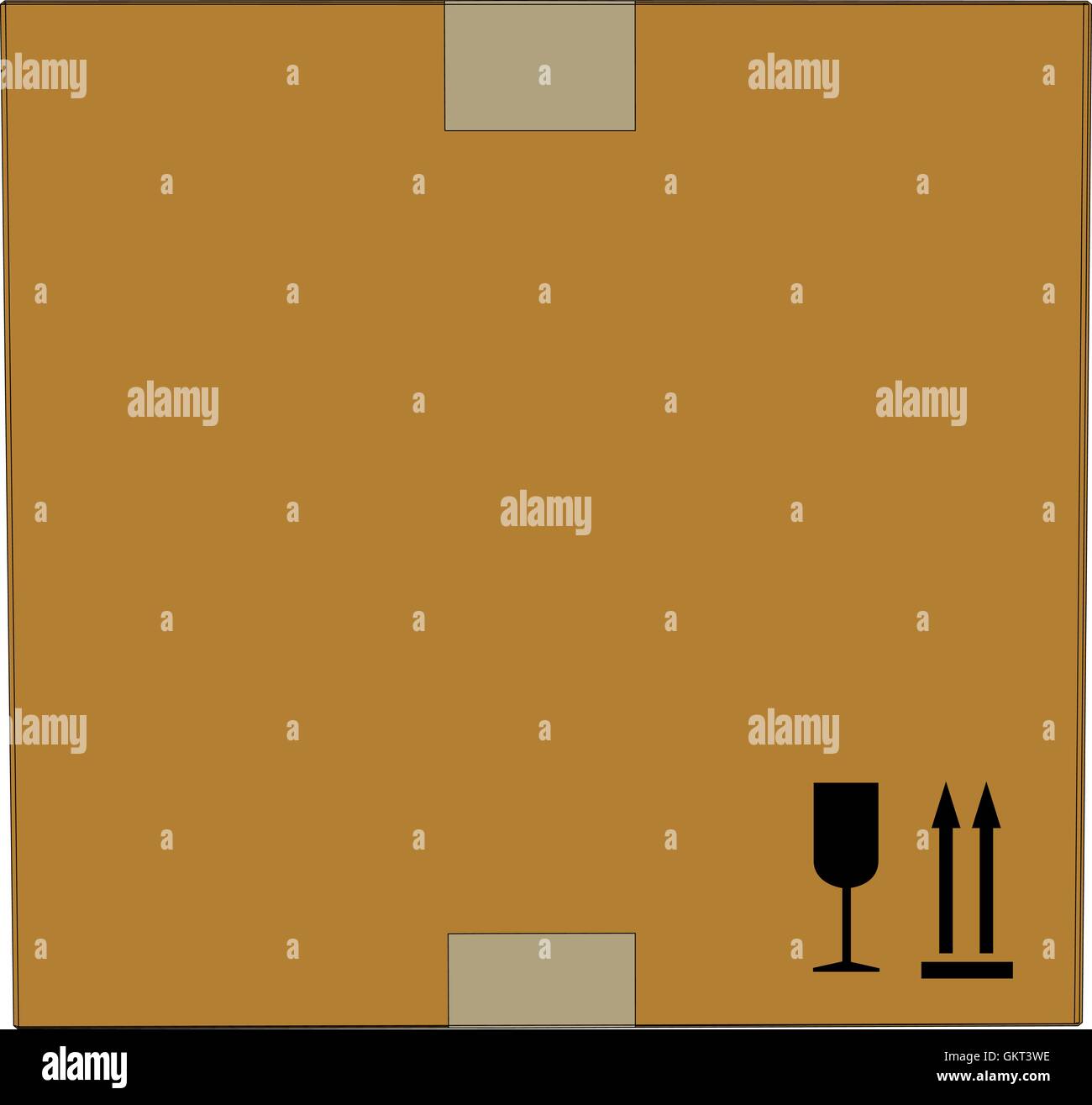 Carton box. Vector illustration Stock Vector Image & Art - Alamy