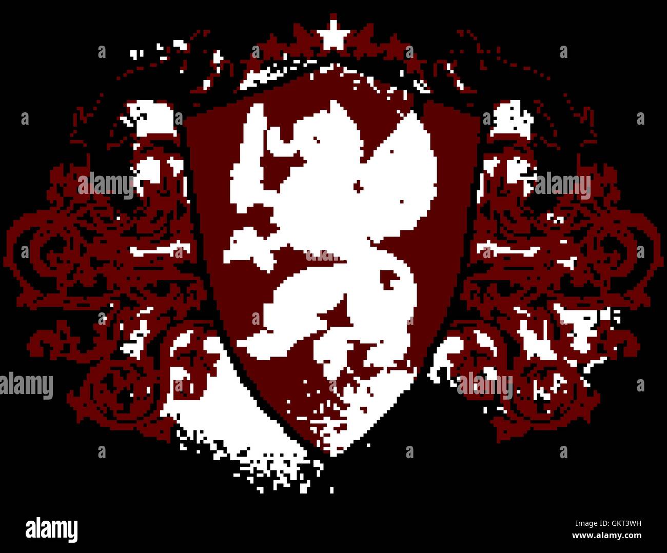 Ornamental heraldic shield hi-res stock photography and images - Alamy