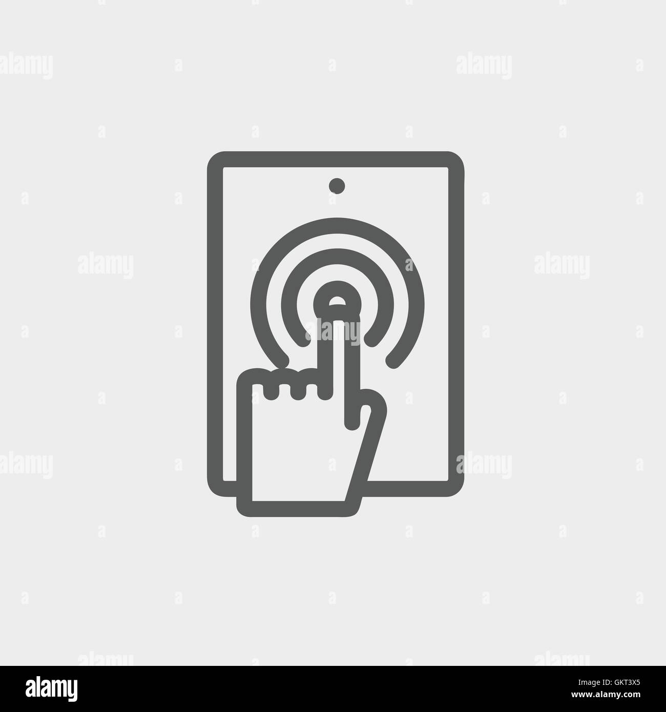 Touch screen phone hand Stock Vector Images - Alamy