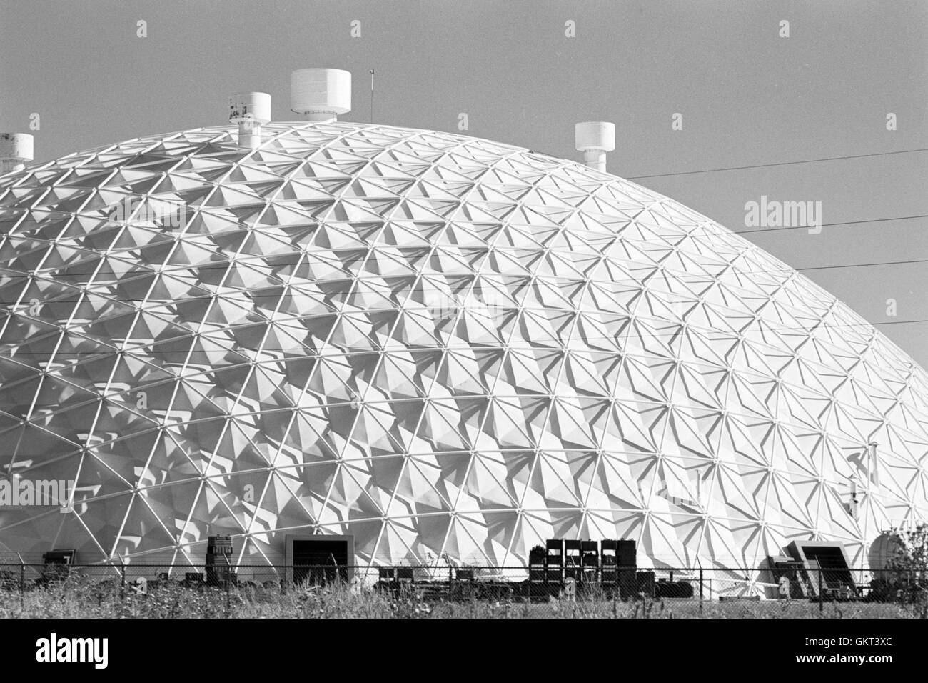 The hexdome structure of the Millennium Tank Car Dome, in Wood River ...